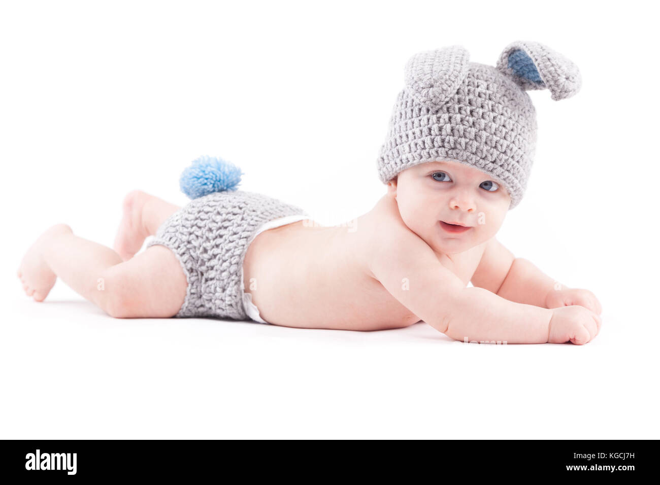beauty little boy in rabbit costume Stock Photo - Alamy