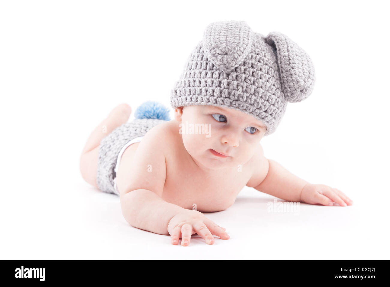 beauty little boy in rabbit costume Stock Photo - Alamy