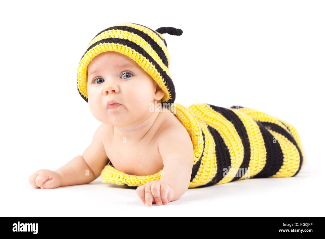 happy little boy in bee costume Stock Photo - Alamy