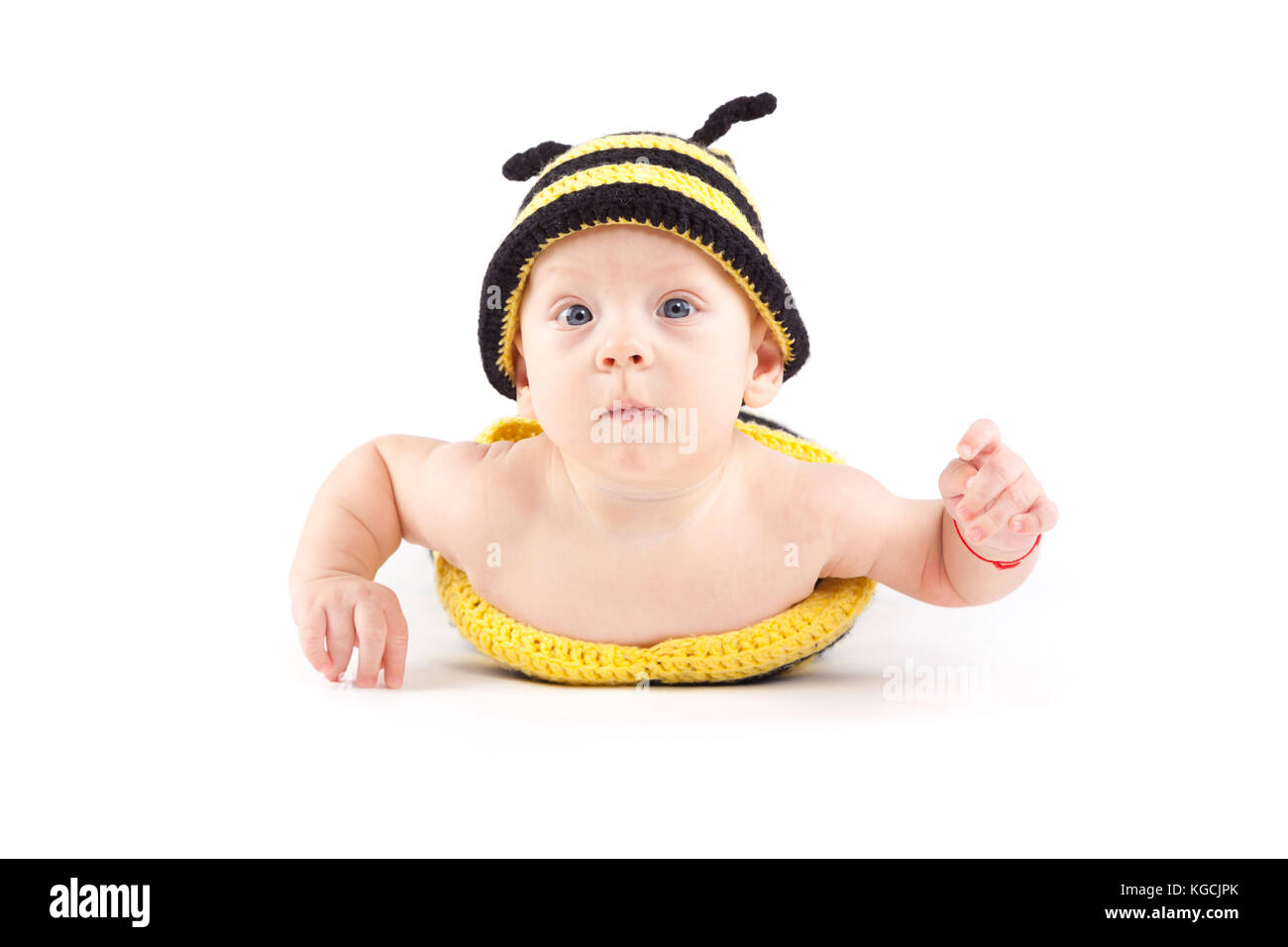 happy little boy in bee costume Stock Photo - Alamy