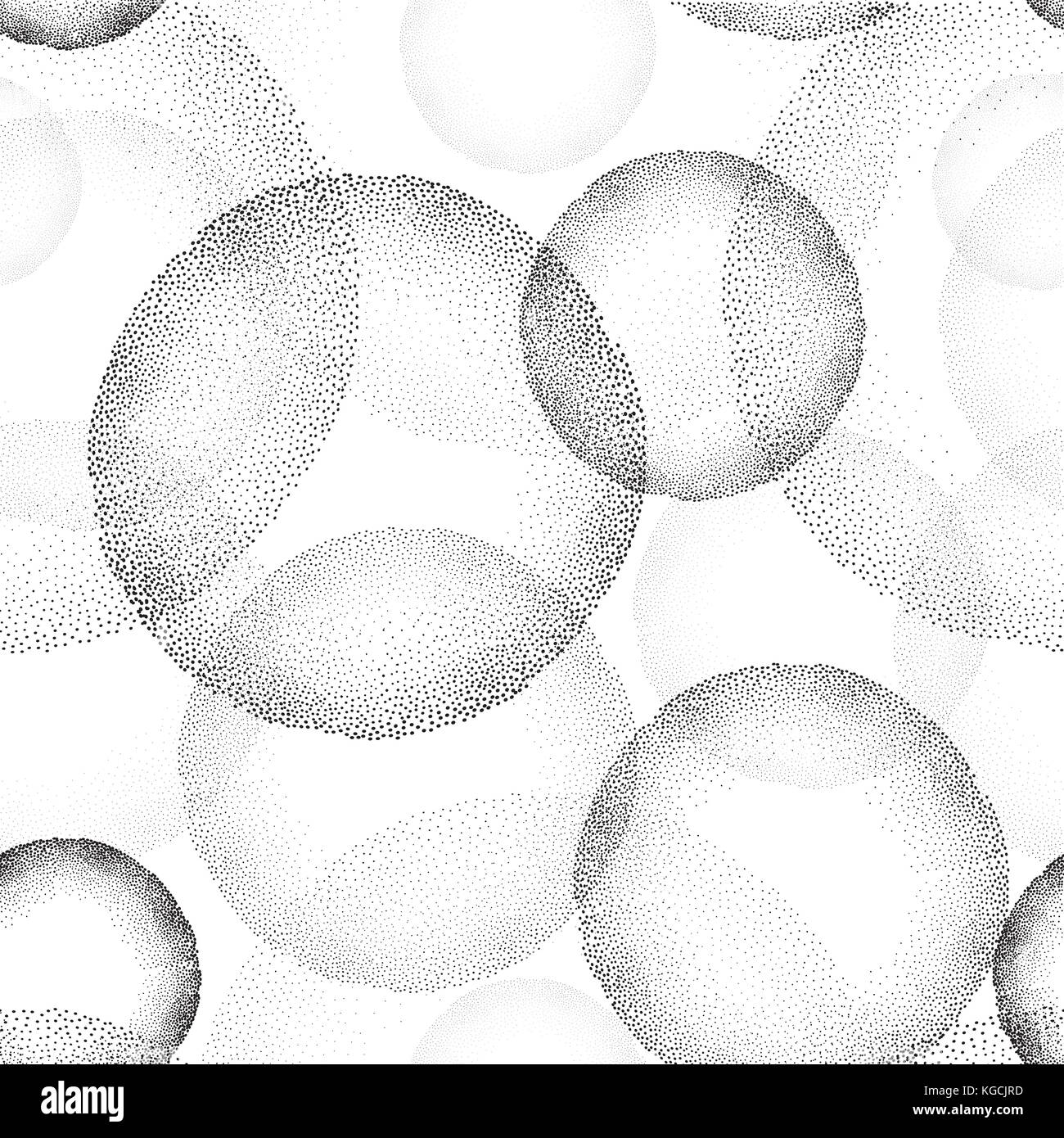 Abstract circle seamless pattern. Spotted texture. Geometric dot ...