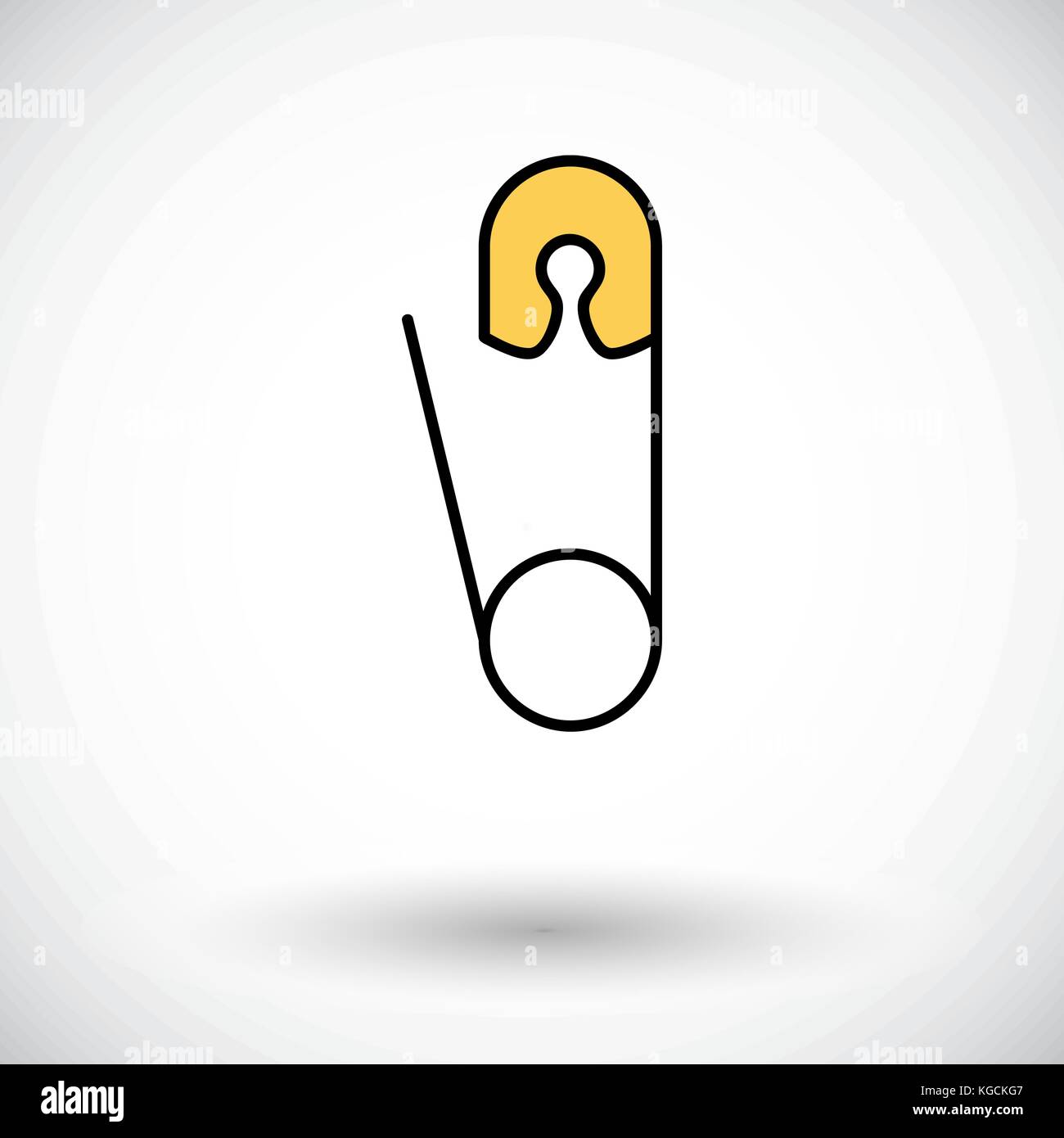 Isolated clip art safety pin hi-res stock photography and images - Alamy