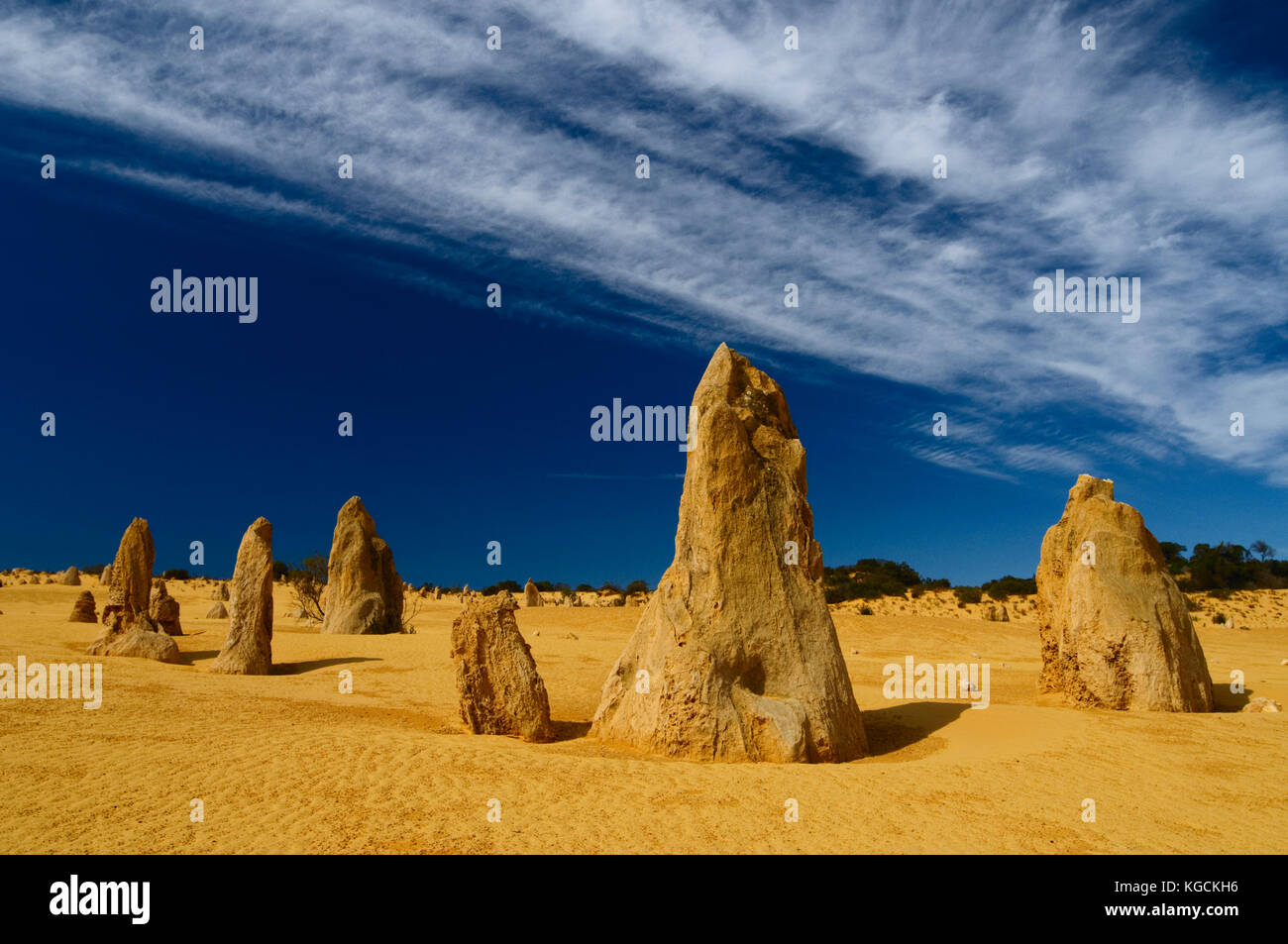 The Pinnacles Desert at Daylight, Nambung National Park, WA, Australia ...