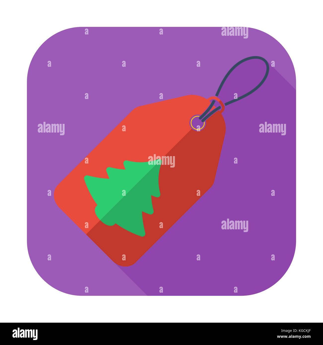 Christmas tag isolated Stock Vector Images - Alamy