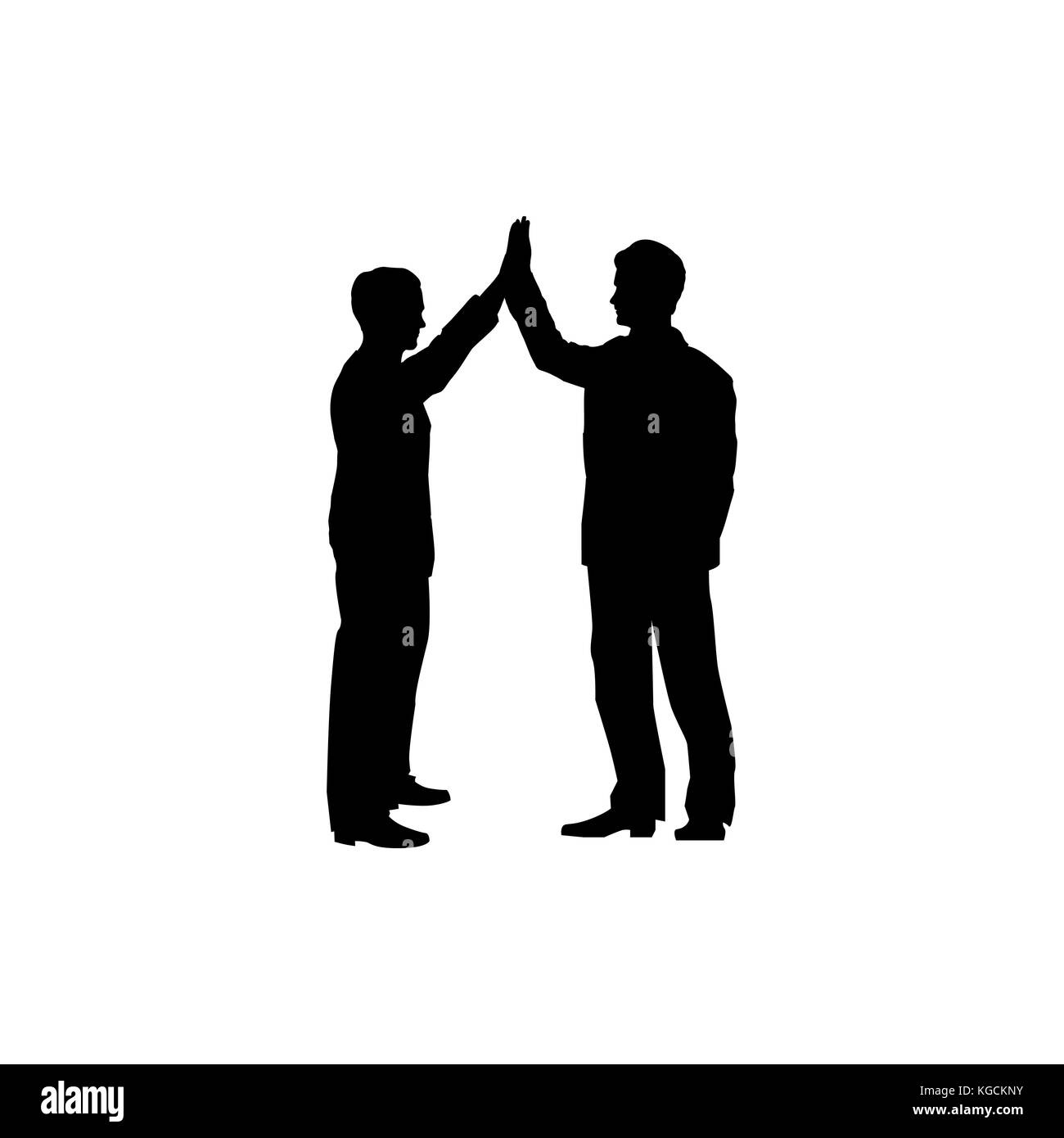 Two men and silhouette hi-res stock photography and images - Alamy
