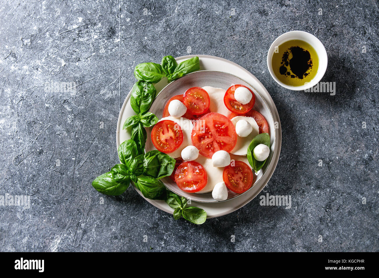 Italian caprese salad Stock Photo - Alamy