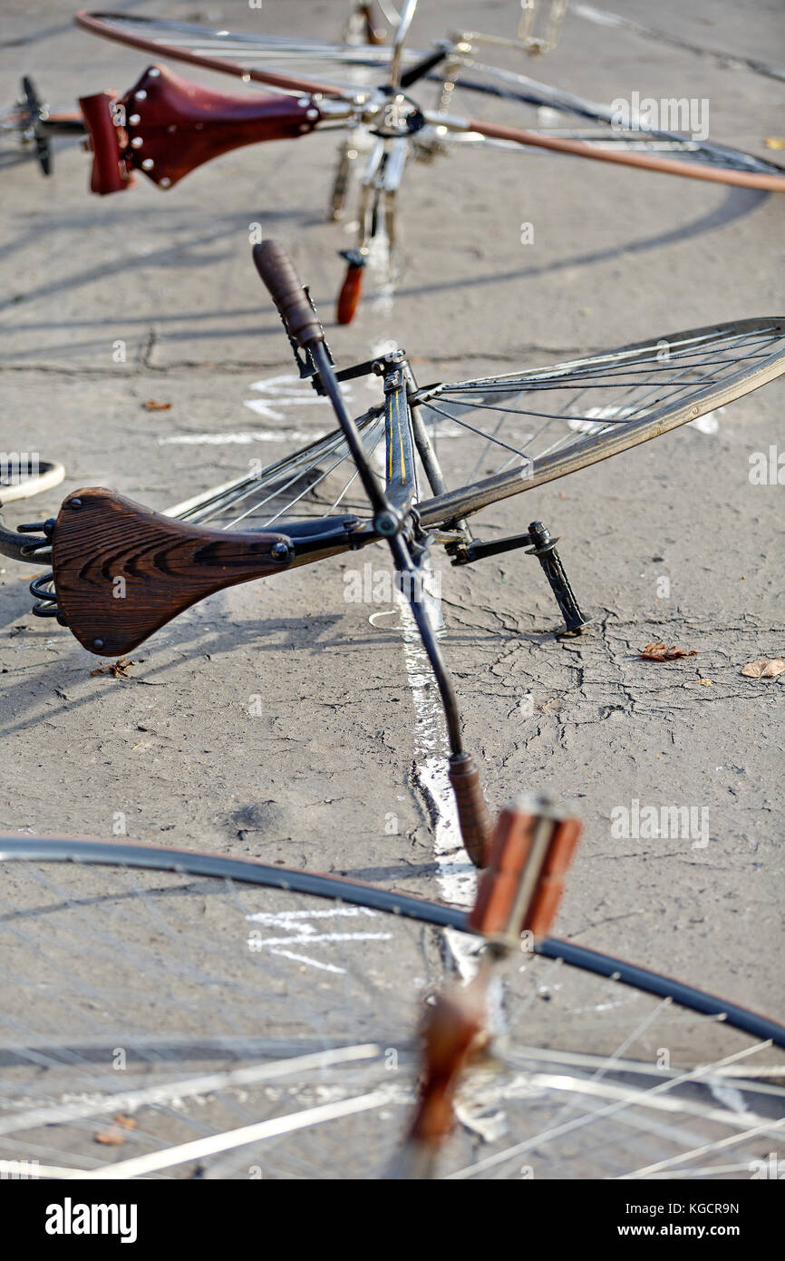 Prague Mile, velocipede Stock Photo - Alamy