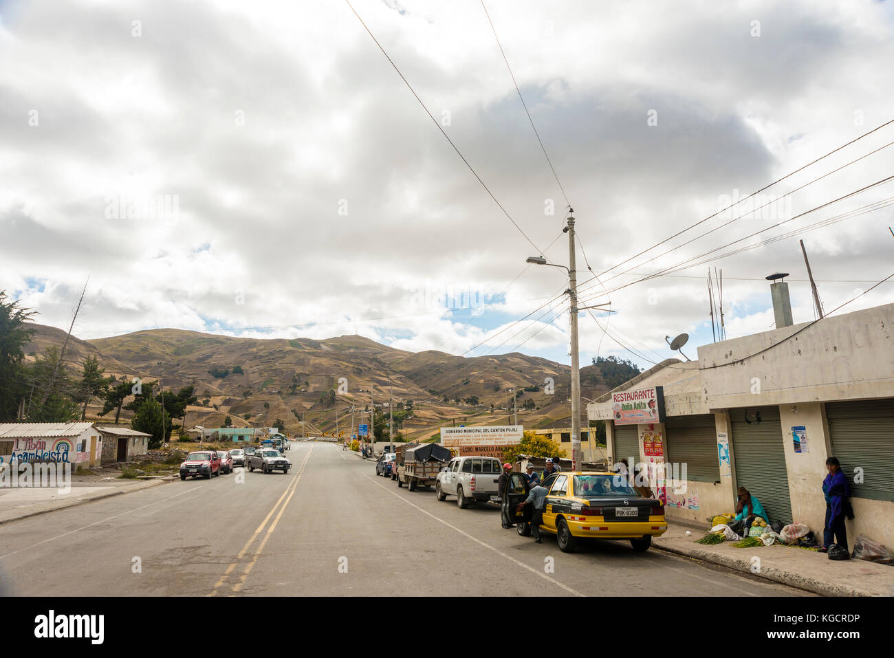 south america ecuador Latacunga travel Stock Photo - Alamy