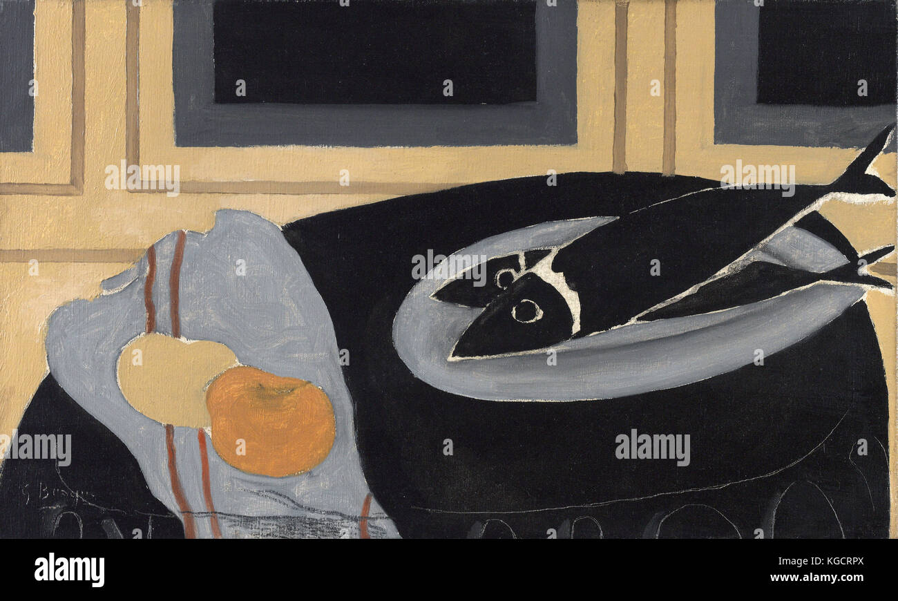 Georges Braque - Black Fish Stock Photo - Alamy