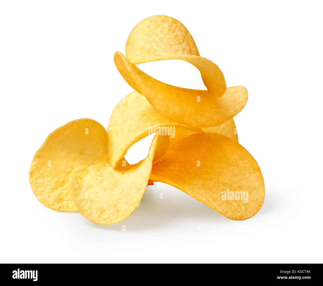 chips isolated on white background with clipping path Stock Photo - Alamy