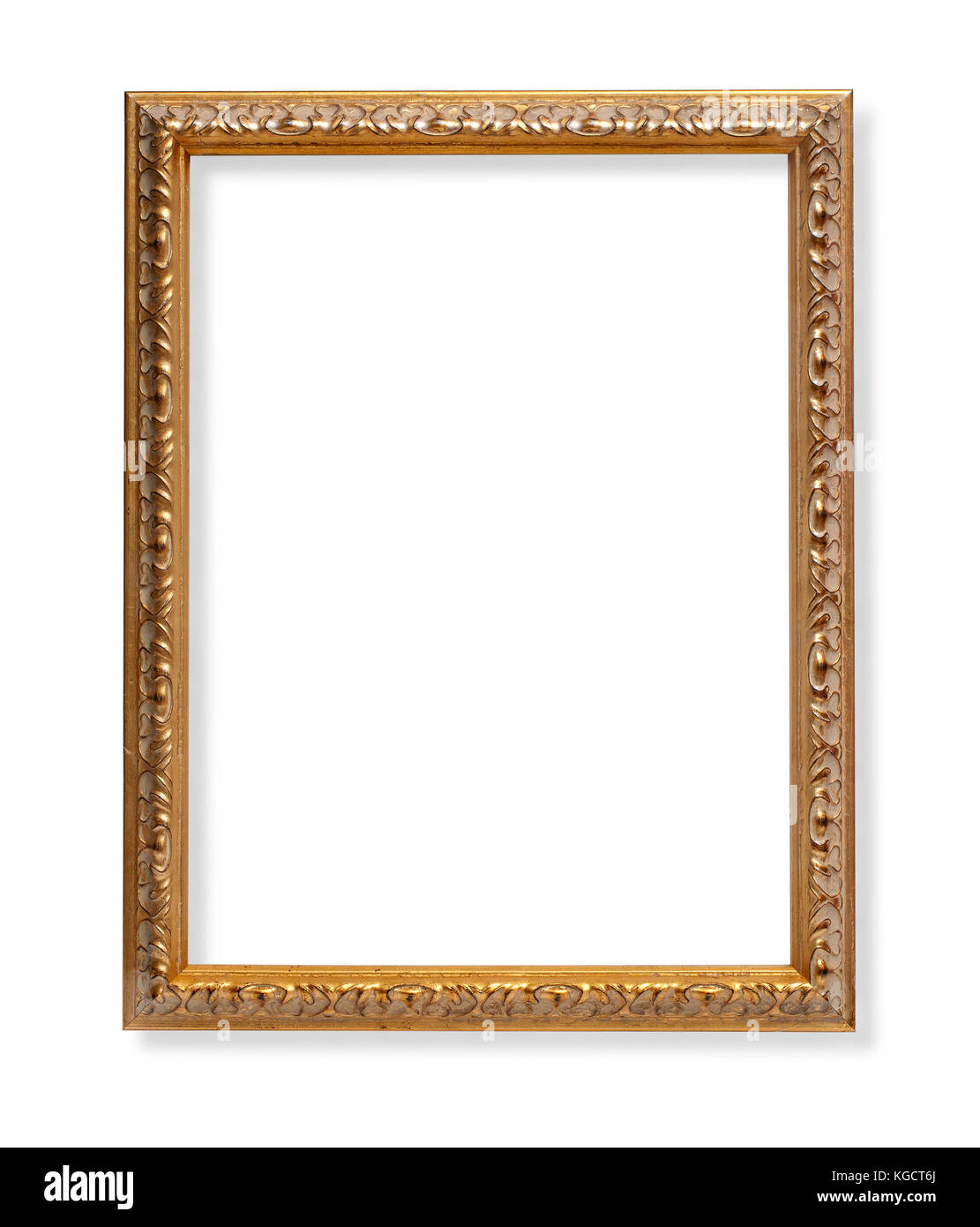 golden frame isolated on white with clipping path Stock Photo - Alamy