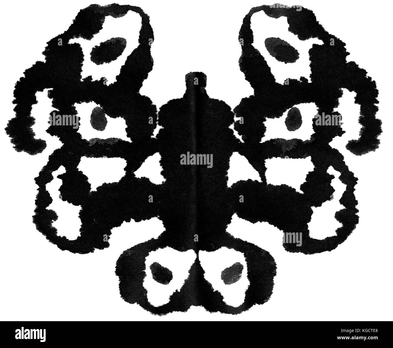 Ink blot for psychiatric evaluations Stock Photo - Alamy