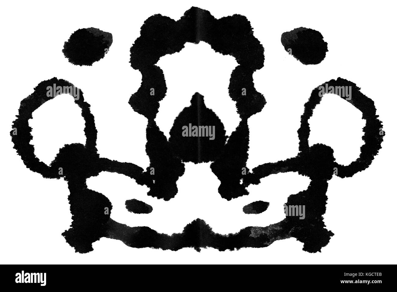 Ink blot for psychiatric evaluations Stock Photo - Alamy