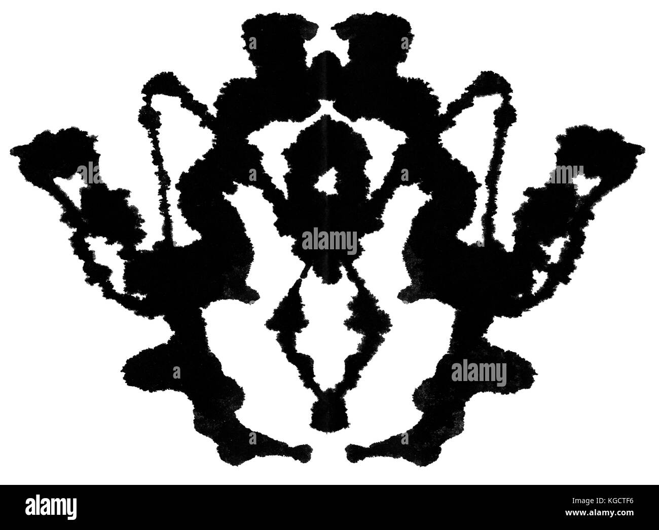 Ink blot for psychiatric evaluations Stock Photo - Alamy