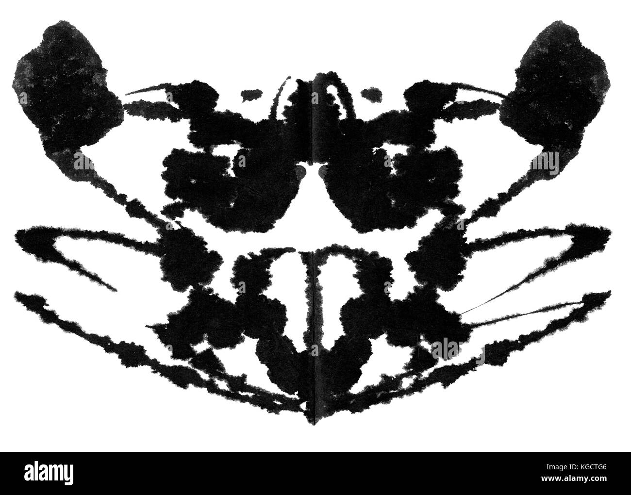 Ink blot for psychiatric evaluations Stock Photo - Alamy