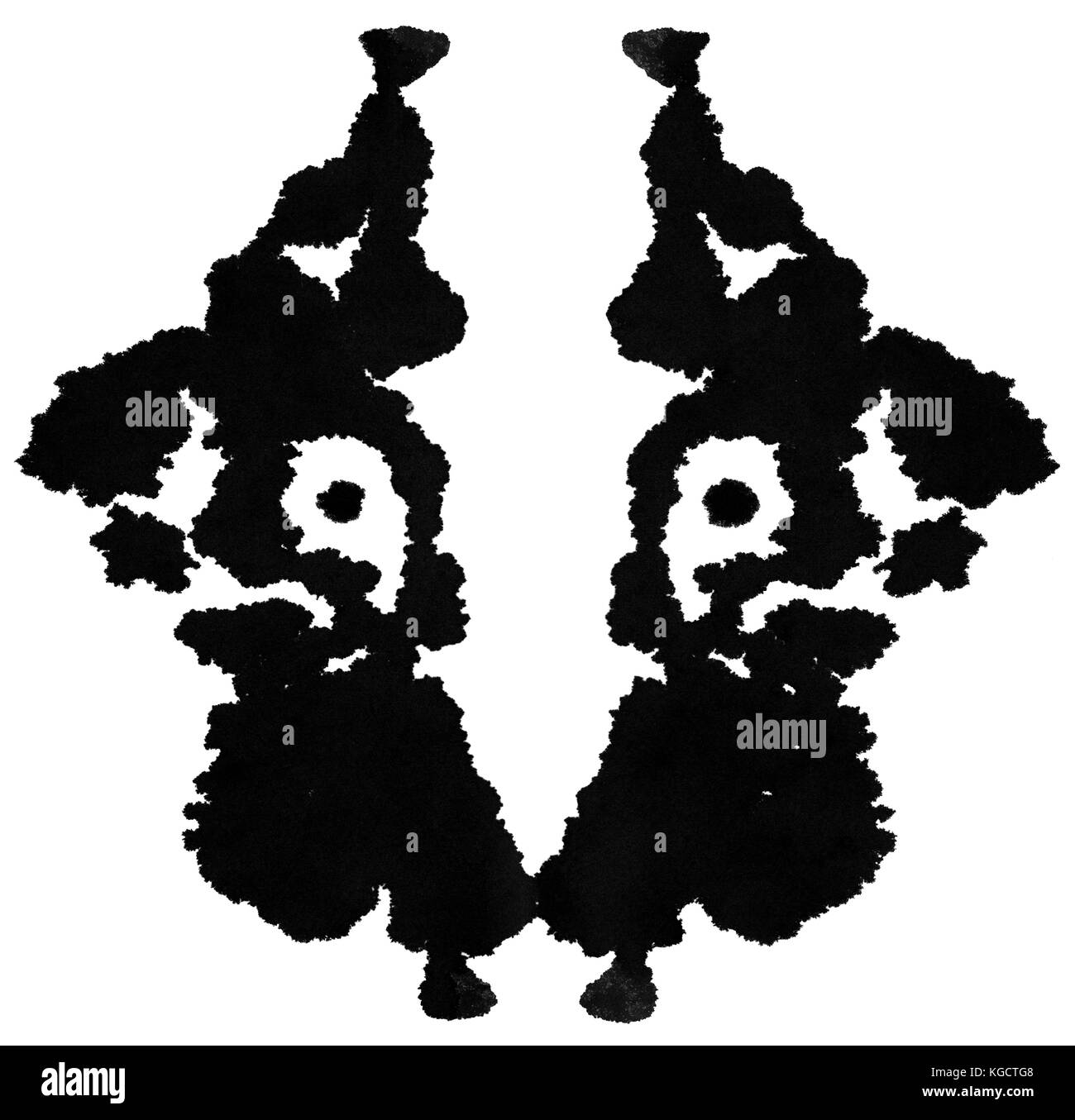 Ink blot for psychiatric evaluations Stock Photo - Alamy