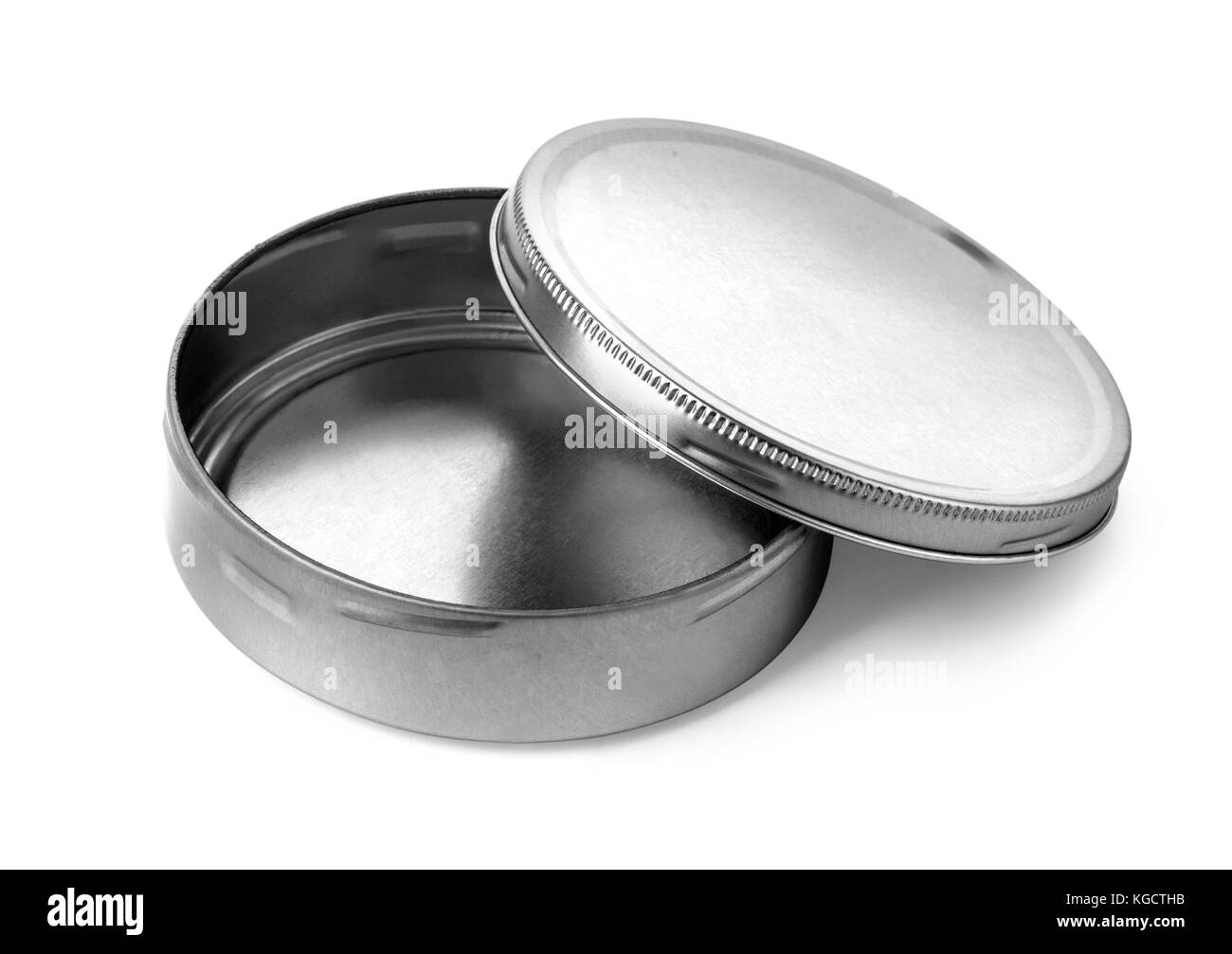 Empty metal box isolated on white with clipping path Stock Photo - Alamy