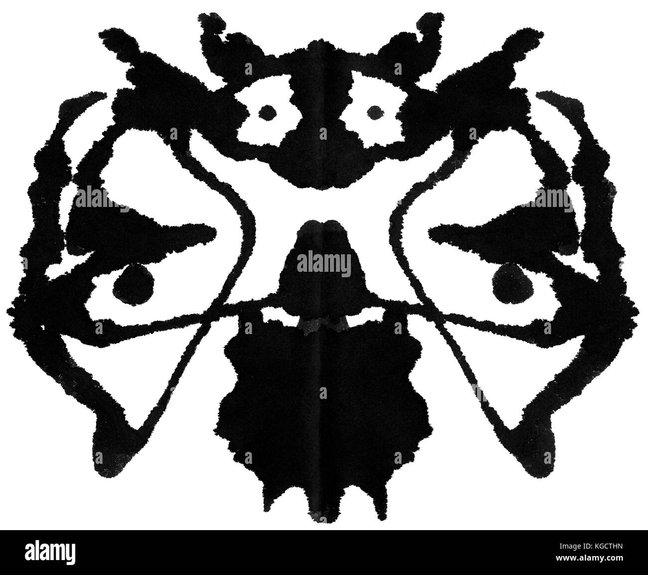 Rorschach ink blot test Black and White Stock Photos & Images - Alamy