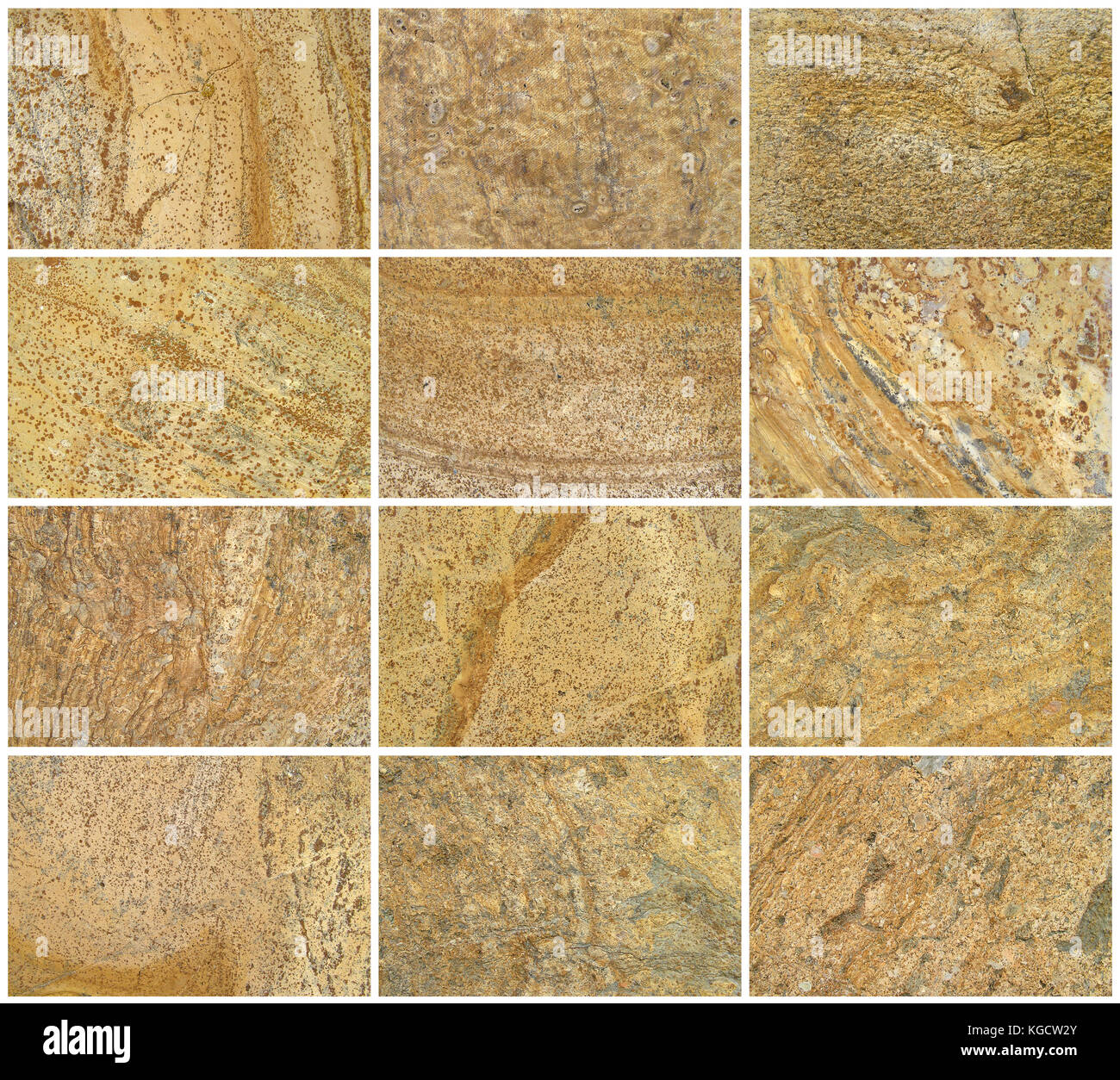 Twelve Natural Limestone Background or textures. The real color ...