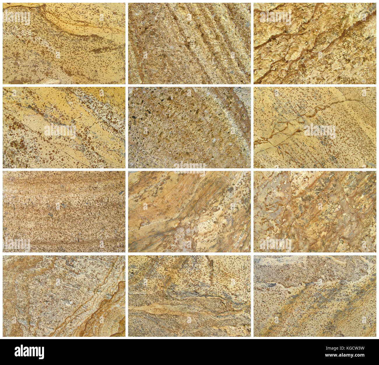 Twelve Natural Limestone Background or textures. The real color ...