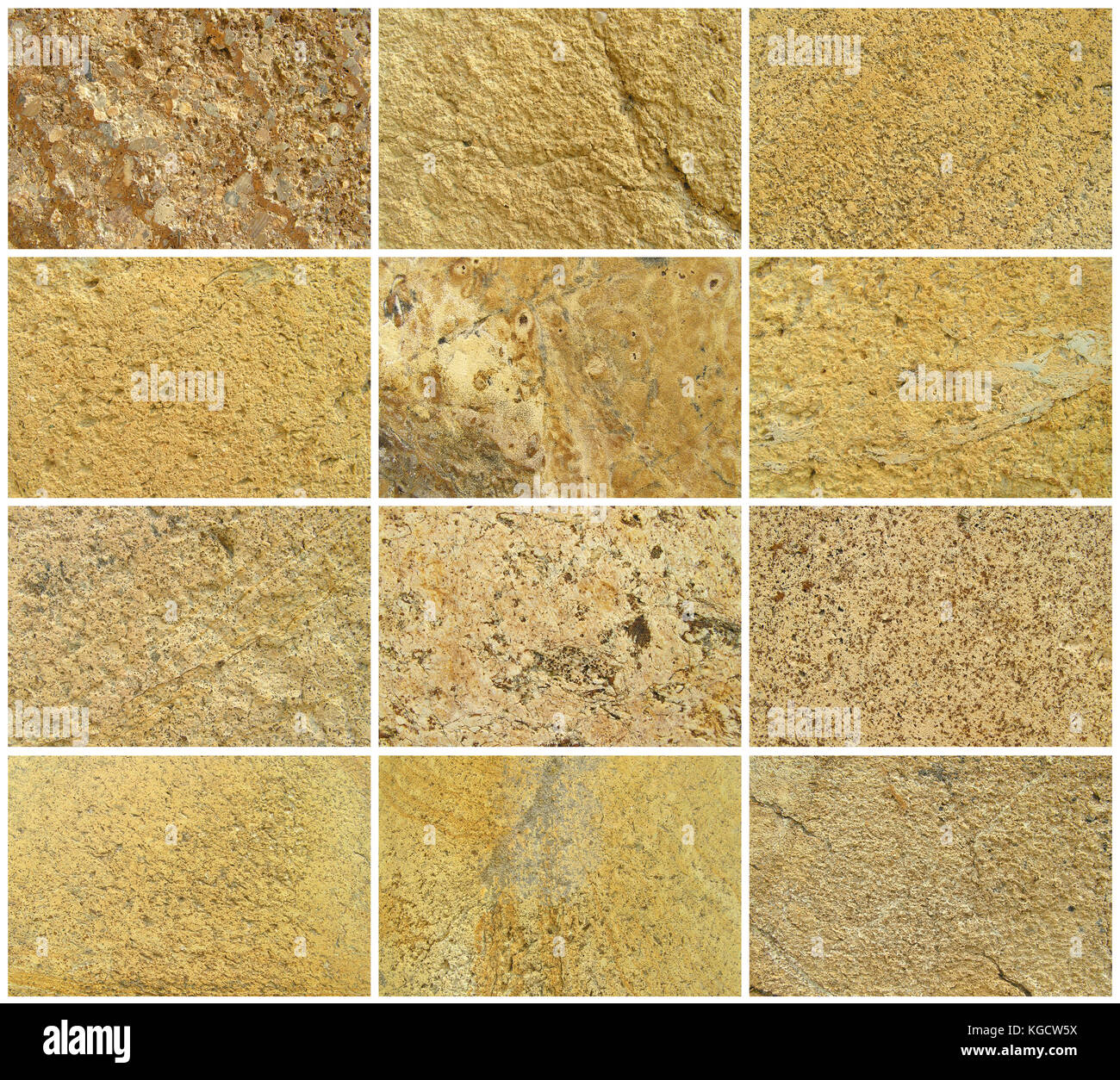 Twelve Natural Limestone Background or textures. The real color ...