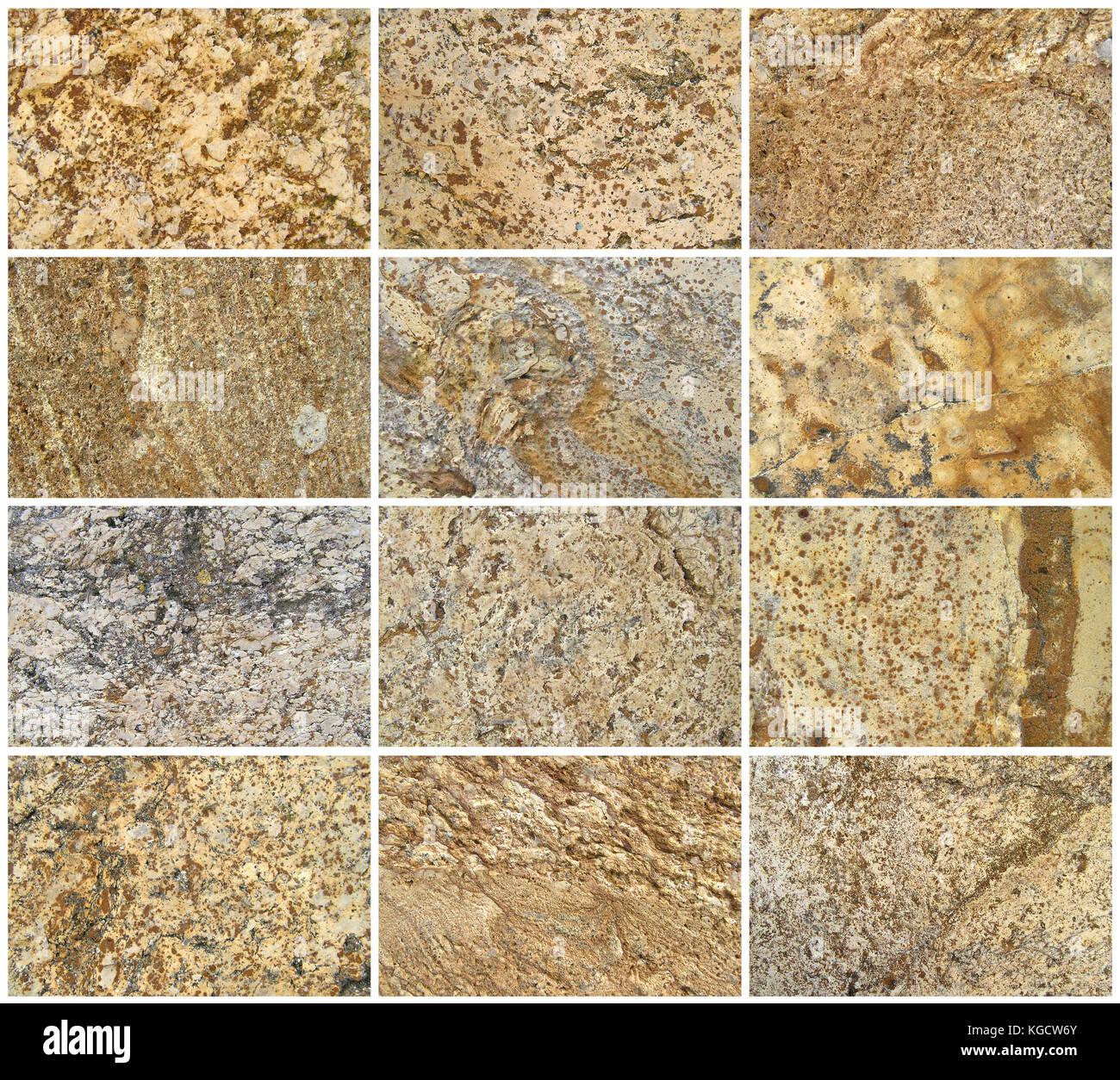 Twelve Natural Limestone Background or textures. The real color ...