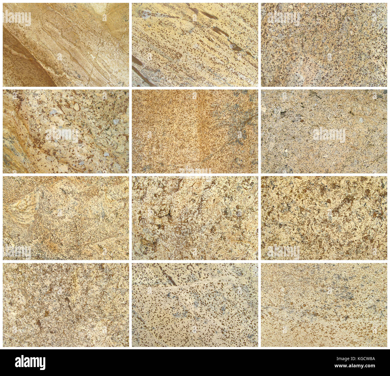 Twelve Natural Limestone Background or textures. The real color ...