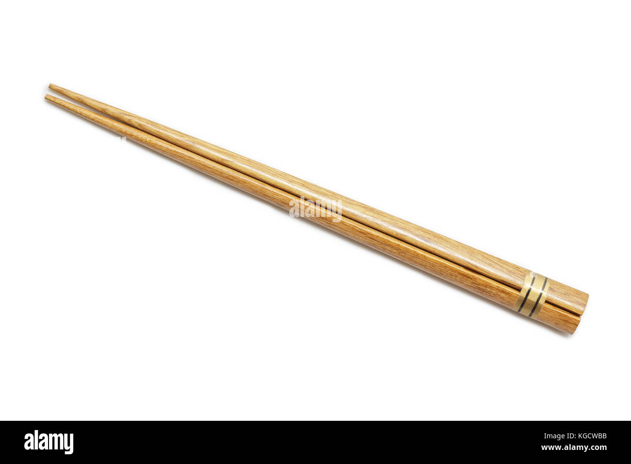 Elegant Wooden chopsticks isolated on white background Stock Photo - Alamy
