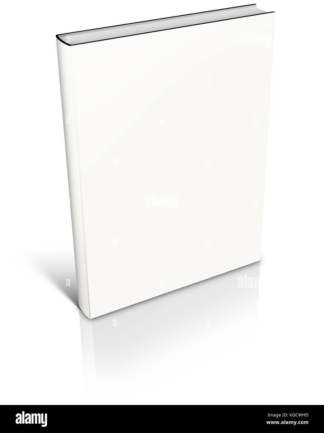 White empty book template on white background Stock Photo - Alamy