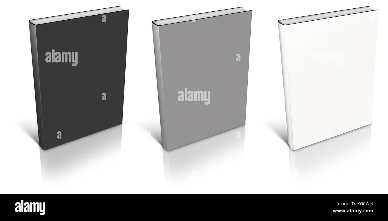 Empty book template on white background Stock Photo - Alamy