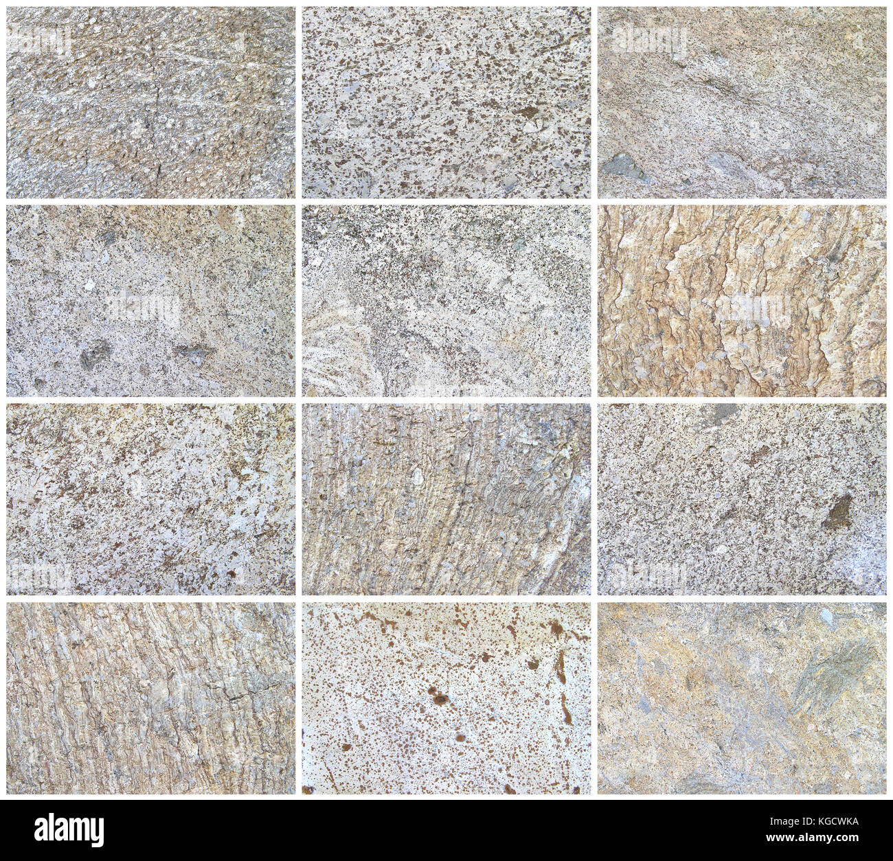 Twelve Natural Limestone Background or textures. The real color ...
