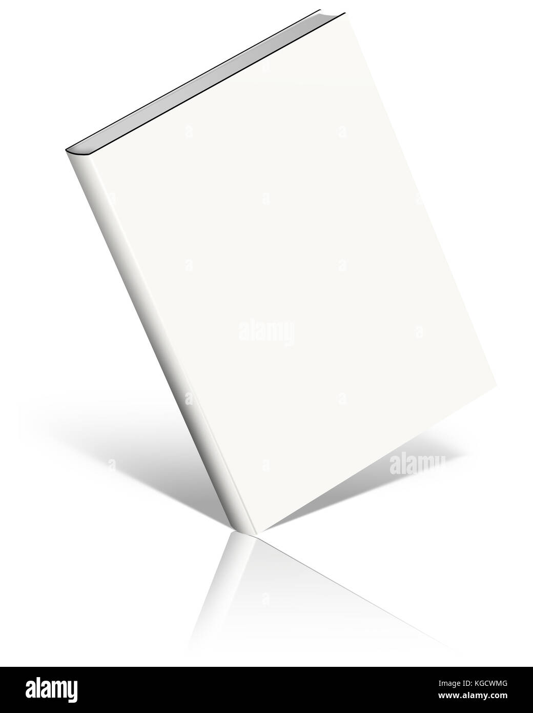White empty book template on white background Stock Photo - Alamy