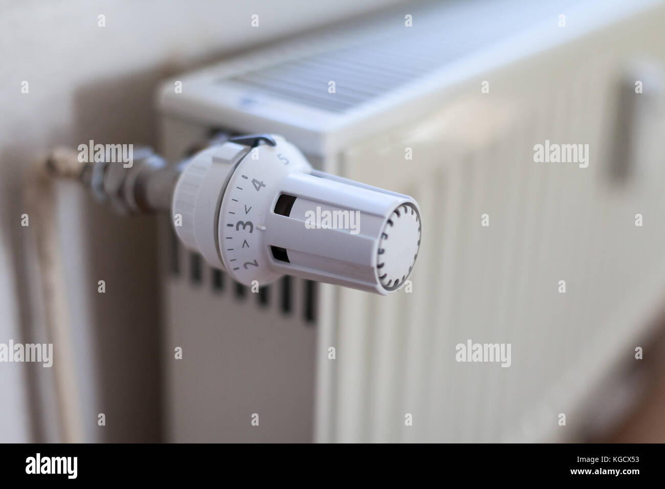a heat regulator on a german heater Stock Photo - Alamy