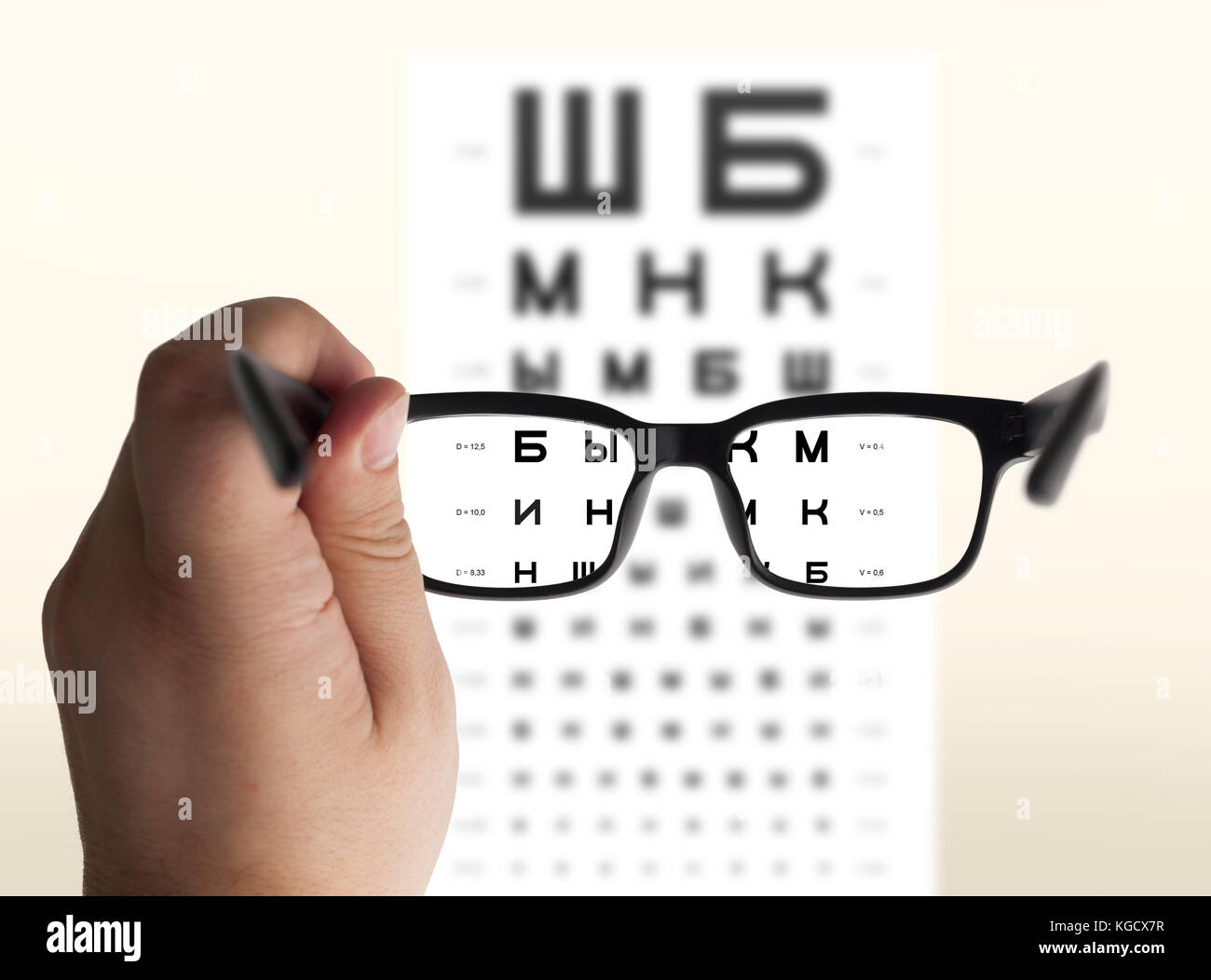 Eye test chart in russian High Resolution Stock Photography and Images ...