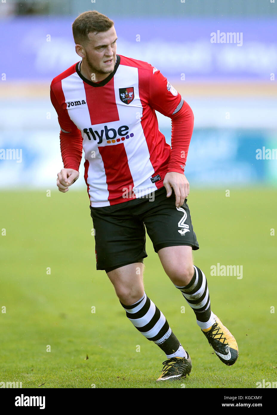 Exeter's Pierce Sweeney moves into position for an Exeter corner during ...