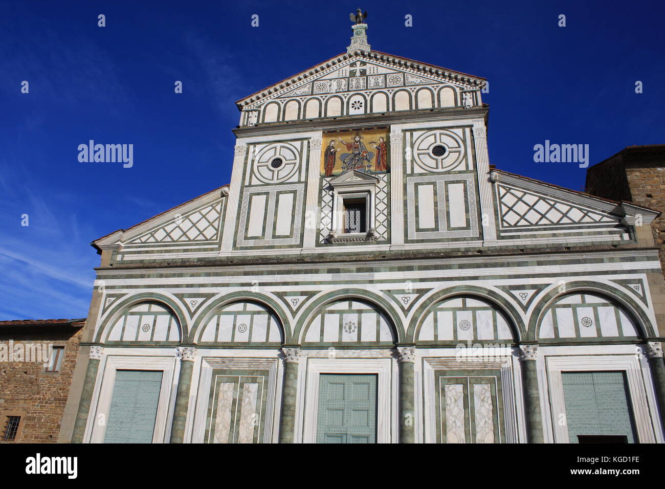 Basilica San Miniato al Monte (St Minias on the Mountain) in Florence ...