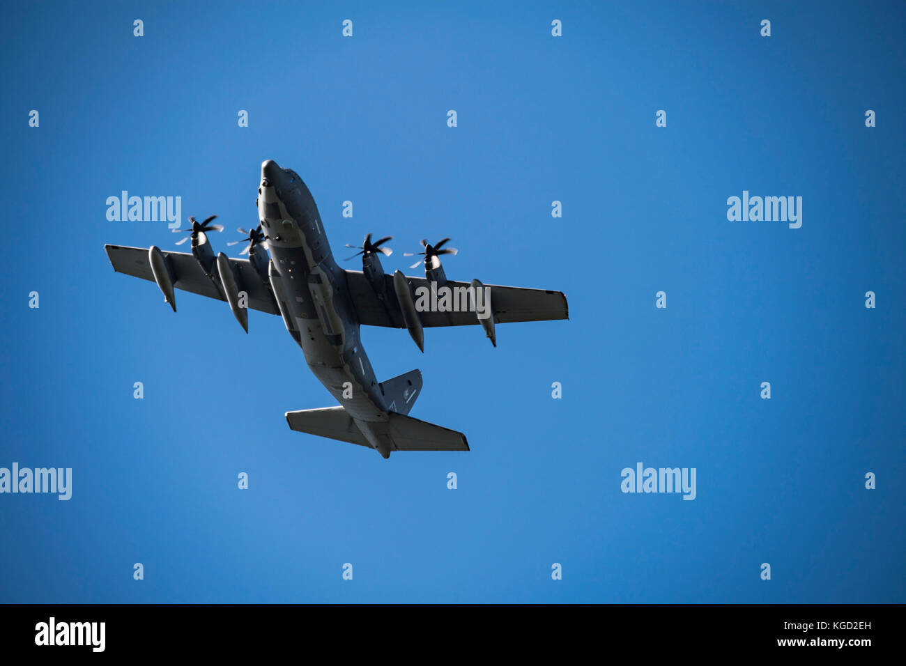 An HC-130J Combat King II soars through the skies, during a Mission ...