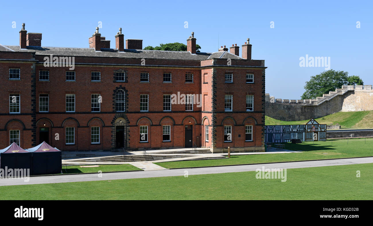 Lincoln Castle and grounds following renovation Stock Photo - Alamy