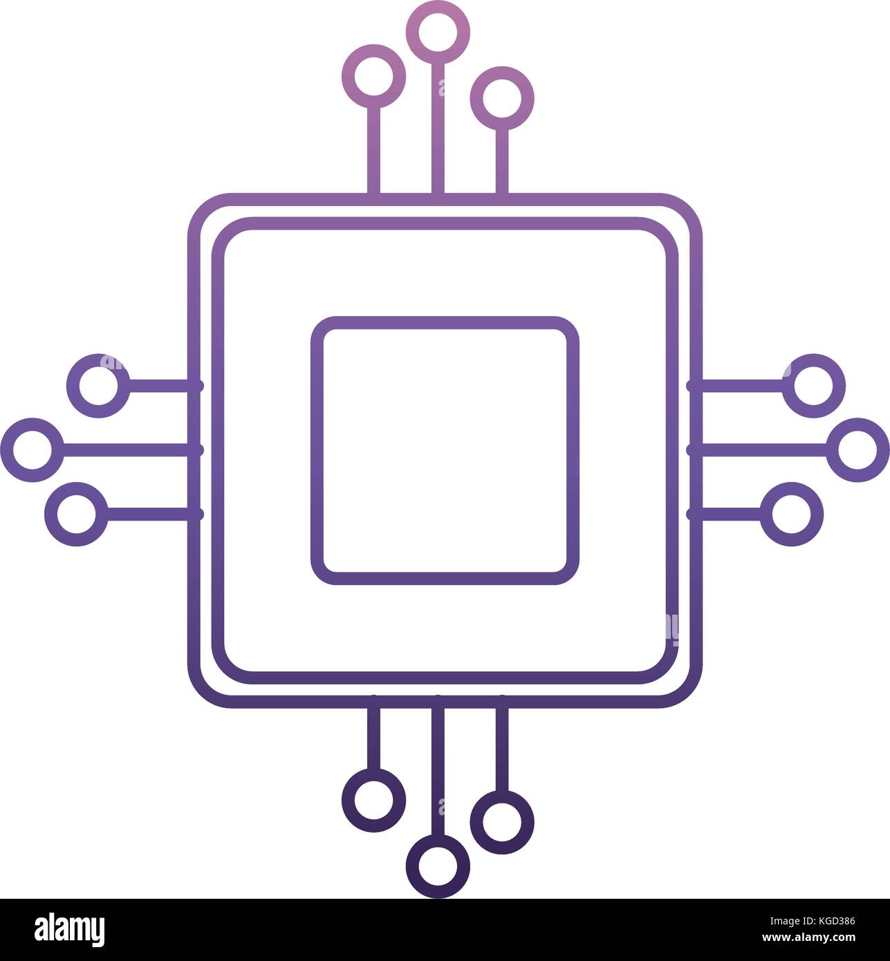 computer chip icon Stock Vector Image & Art - Alamy