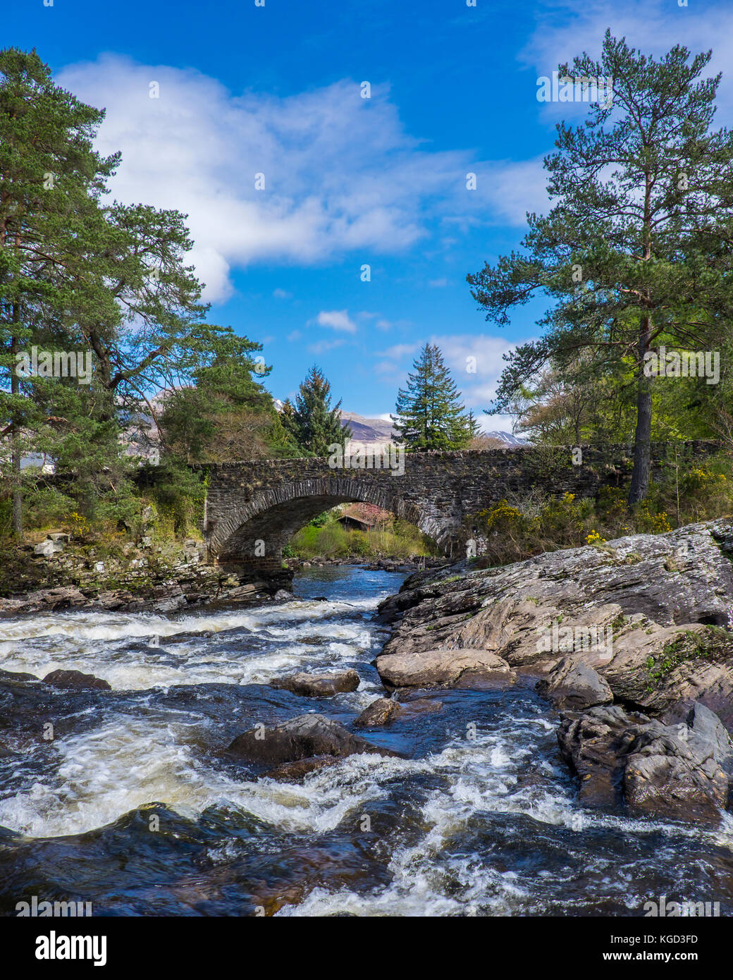 The Falls of Dochart at Killin Stock Photo - Alamy