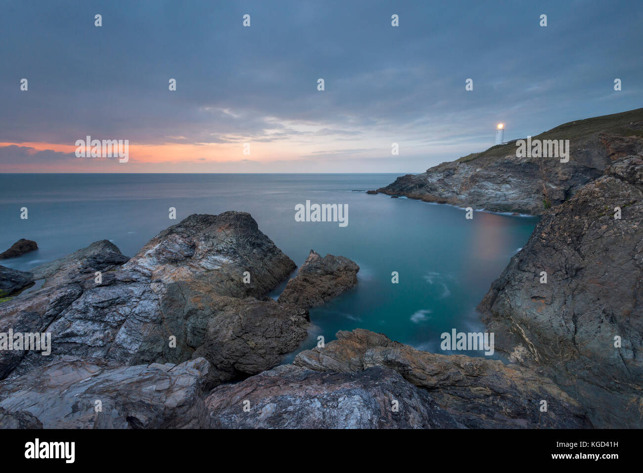 Trevose Head lighthouse in Cornwall Stock Photo - Alamy