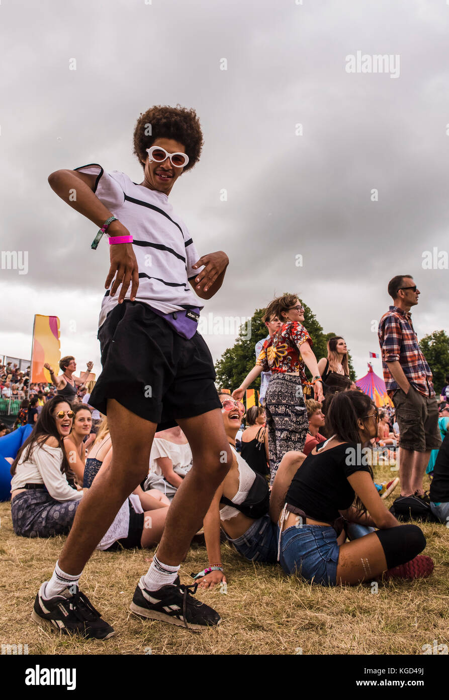 An afro caribbean boy performs a dance routine for the camera Stock ...