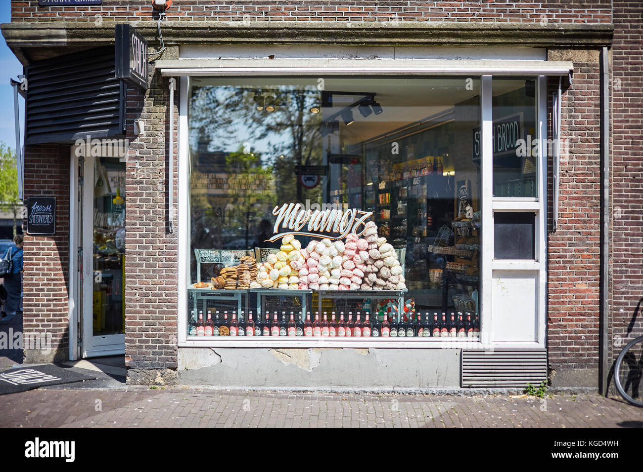 Sweet shop window display in Amsterdam Stock Photo - Alamy