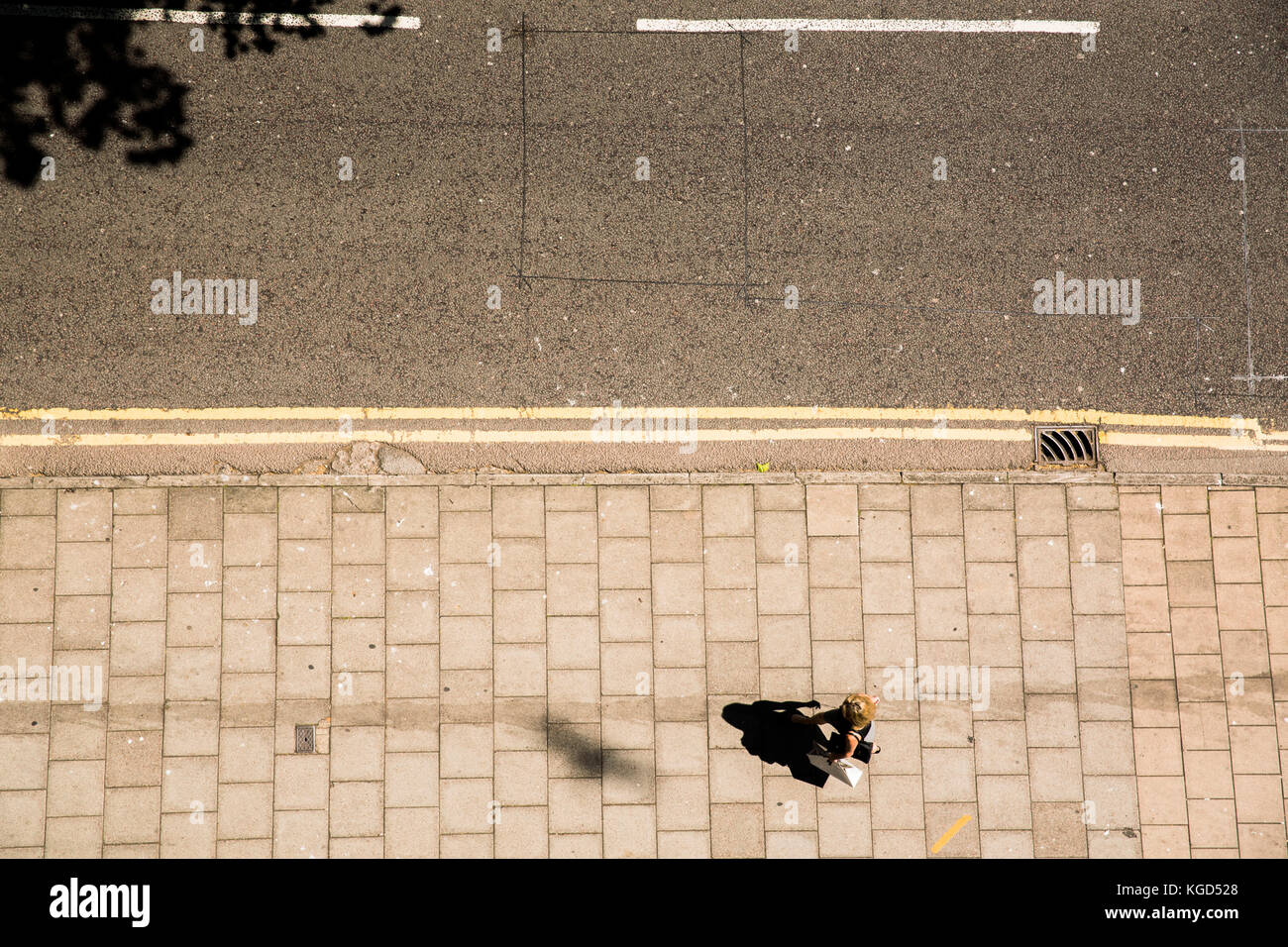 Birds eye view of a woman shopping Stock Photo - Alamy