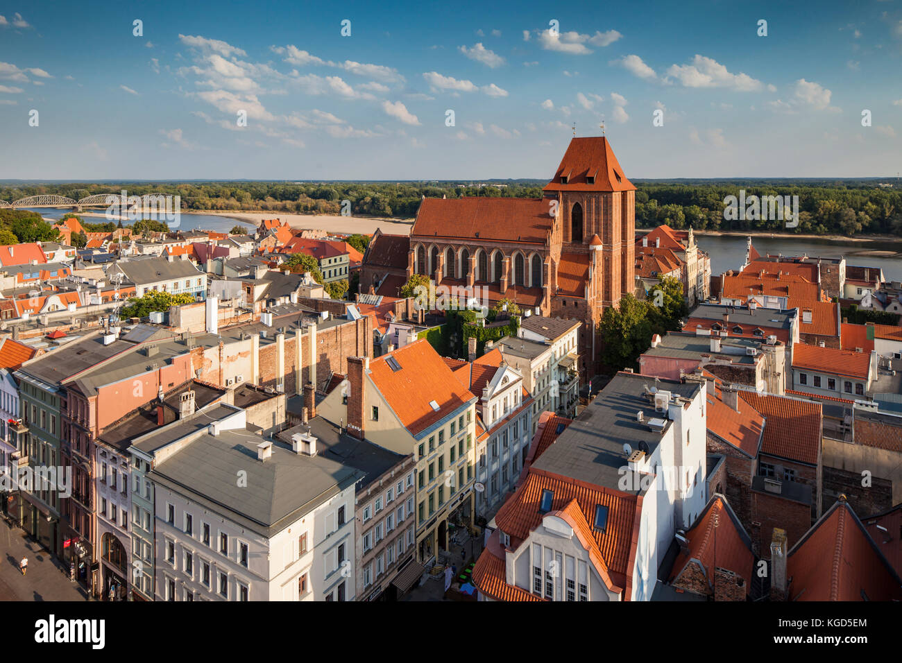 Panorama of Torun old town Stock Photo - Alamy