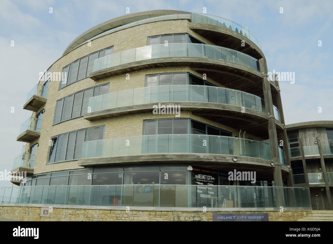 Shops and apartments,West Bay,Dorset,UK Stock Photo - Alamy