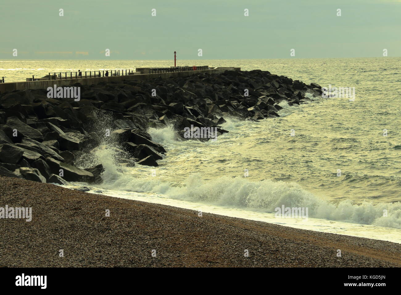 Rough sea,West Bay,Dorset,UK Stock Photo - Alamy