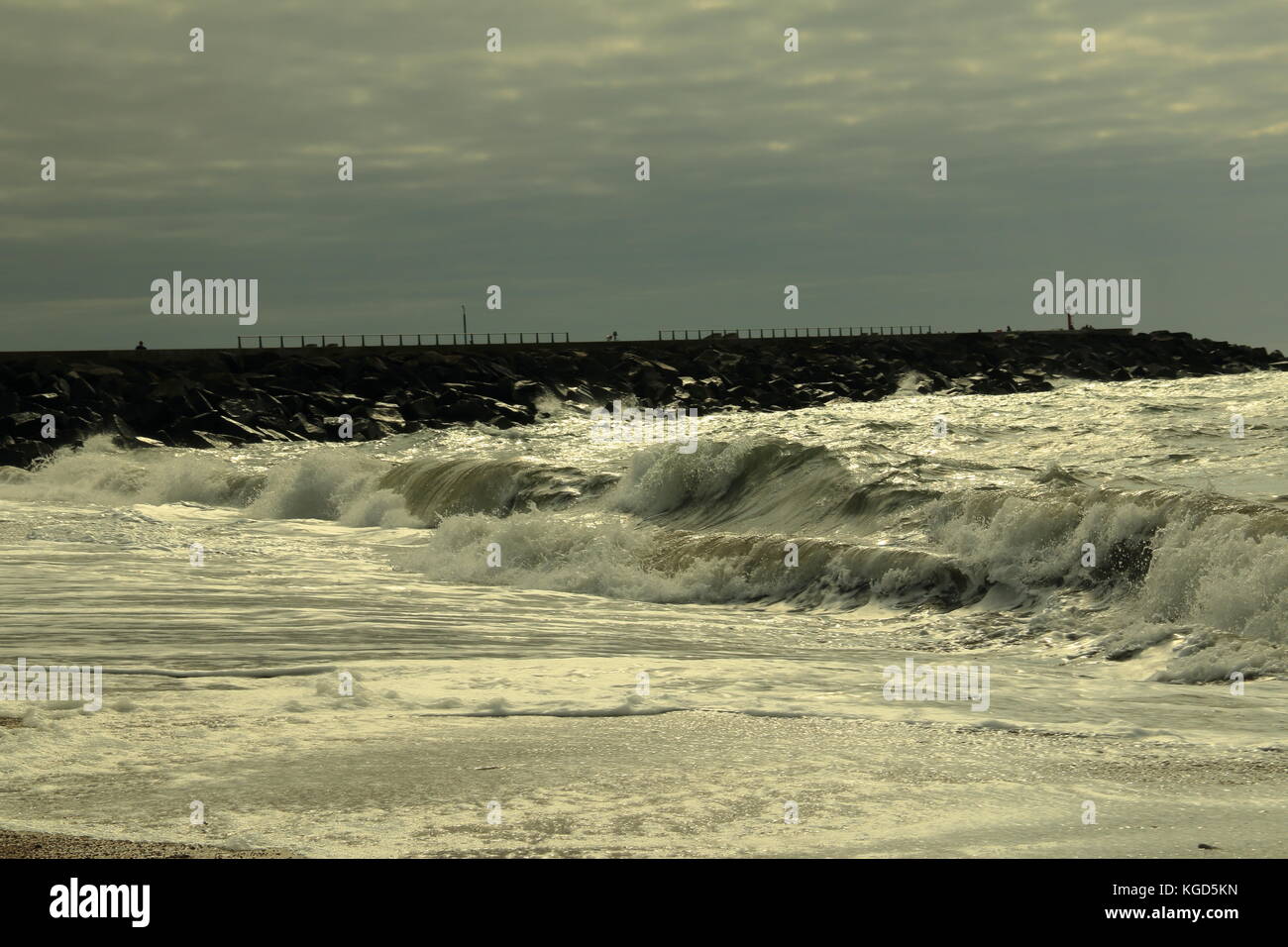 Rough sea,West Bay,Dorset,UK Stock Photo - Alamy