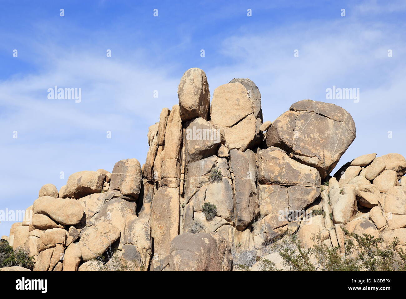 Unique rock formation at Joshua tree national park Stock Photo - Alamy