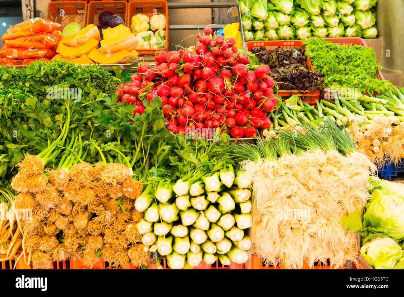 Israel The Holy Land Tel Aviv Carmel Market fresh vegetable stall shop ...